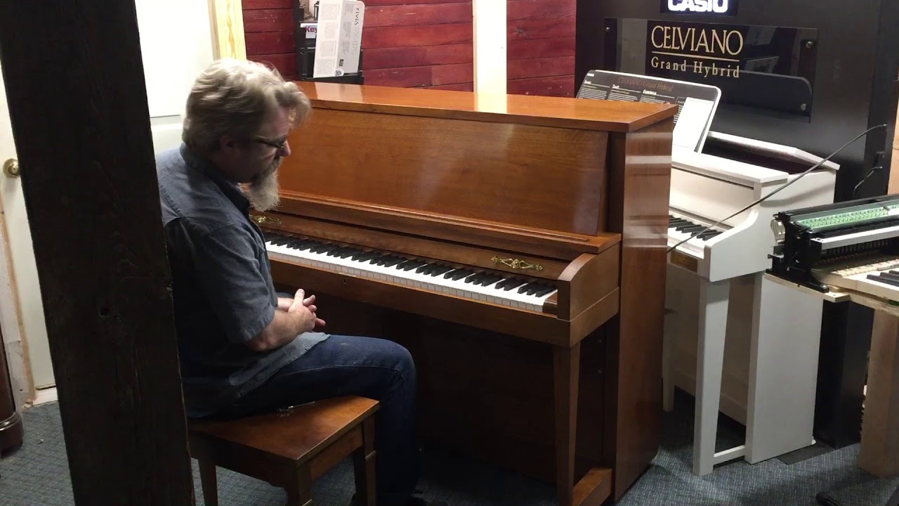 Baldwin Hamilton Acoustic Studio Piano converted to Digital Piano - YouTube