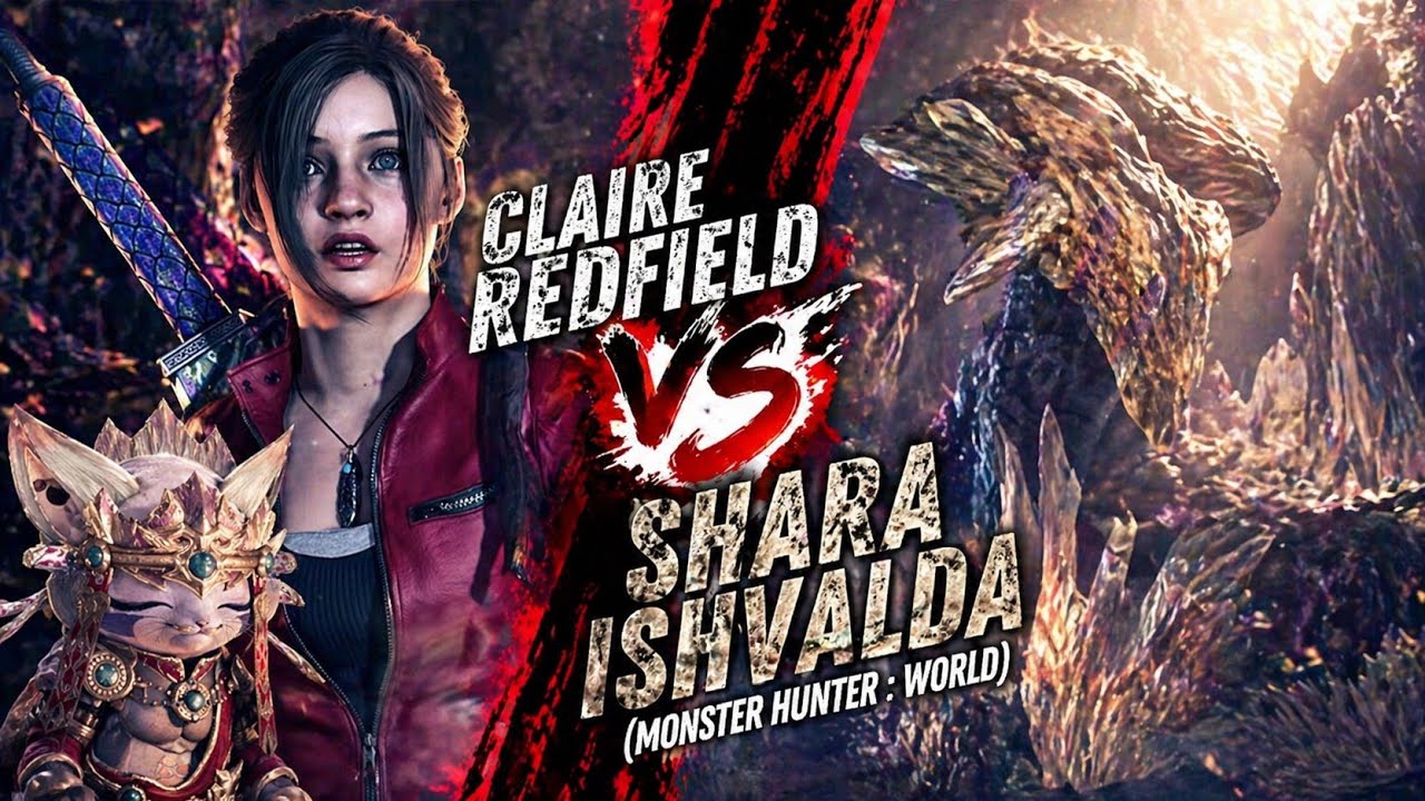 Claire Redfield Vs Shara Ishvalda (Monster Hunter:World) (҂ ̀_ ́)ᕤ ...
