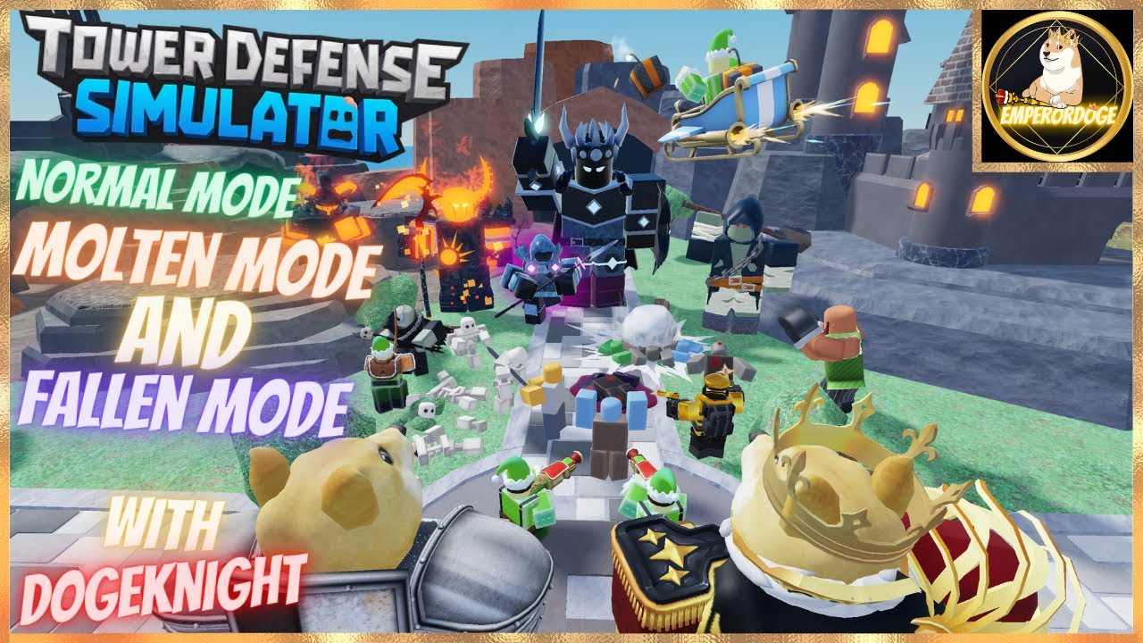 [Roblox] Tower Defense Simulator, Normal, Molten, and Fallen Mode ...