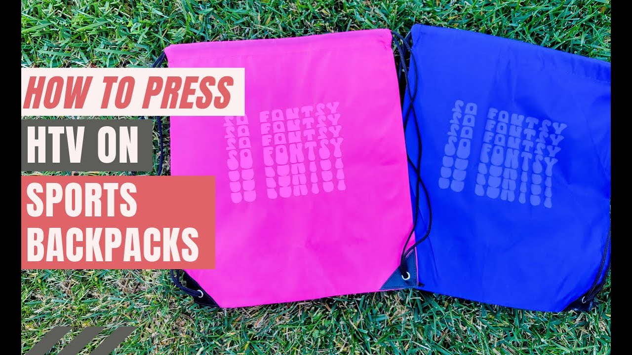 How to Press on Sports Material Backpacks - YouTube