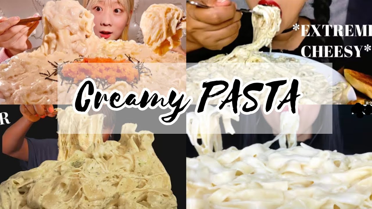 ASMR:🧀 Creamy Cheesy Pasta Mukbang Compilation 🍝 2X Speed eating show ...