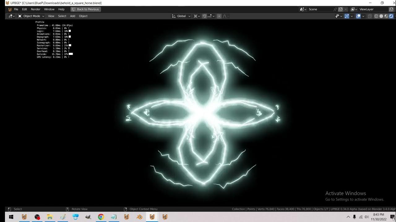 TeknoAxe - Zen Alert (b3d geonodes+upbge+py) - YouTube