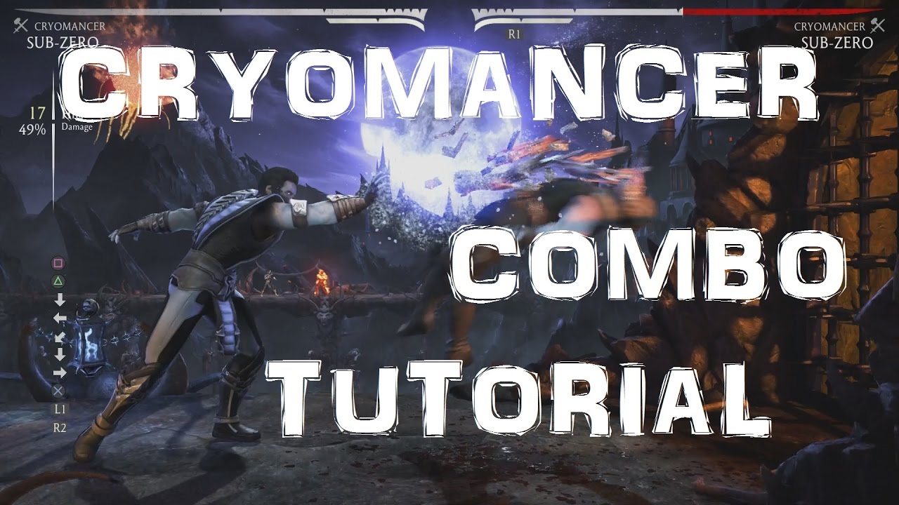 MKX: CRYOMANCER: SUB-ZERO!! COMBO TUTORIAL!! (PATCH 10-4-16) - YouTube