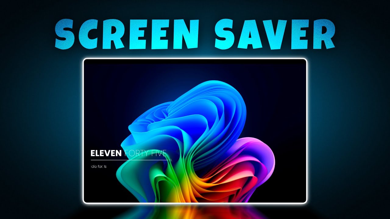 I Made Windows 11 Screen Saver Look INSANE (You Can Too) - YouTube
