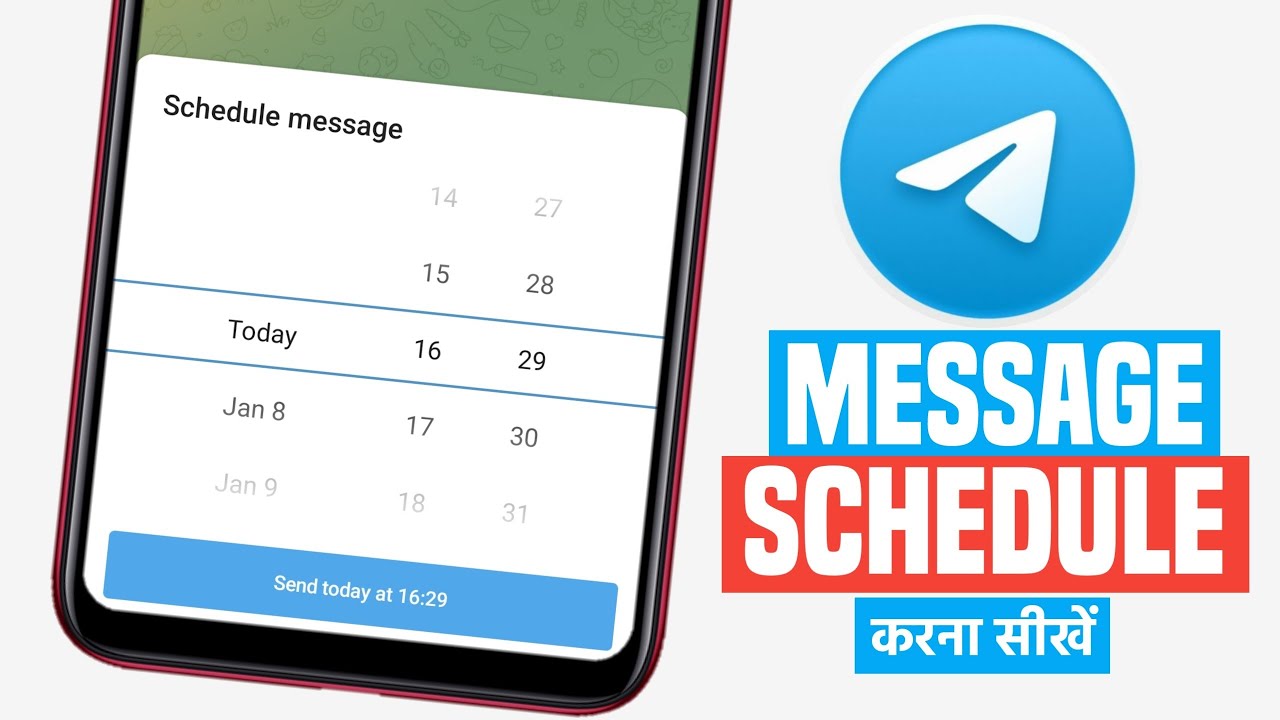How to Schedule message in Telegram | Telegram par Message Schedule ...