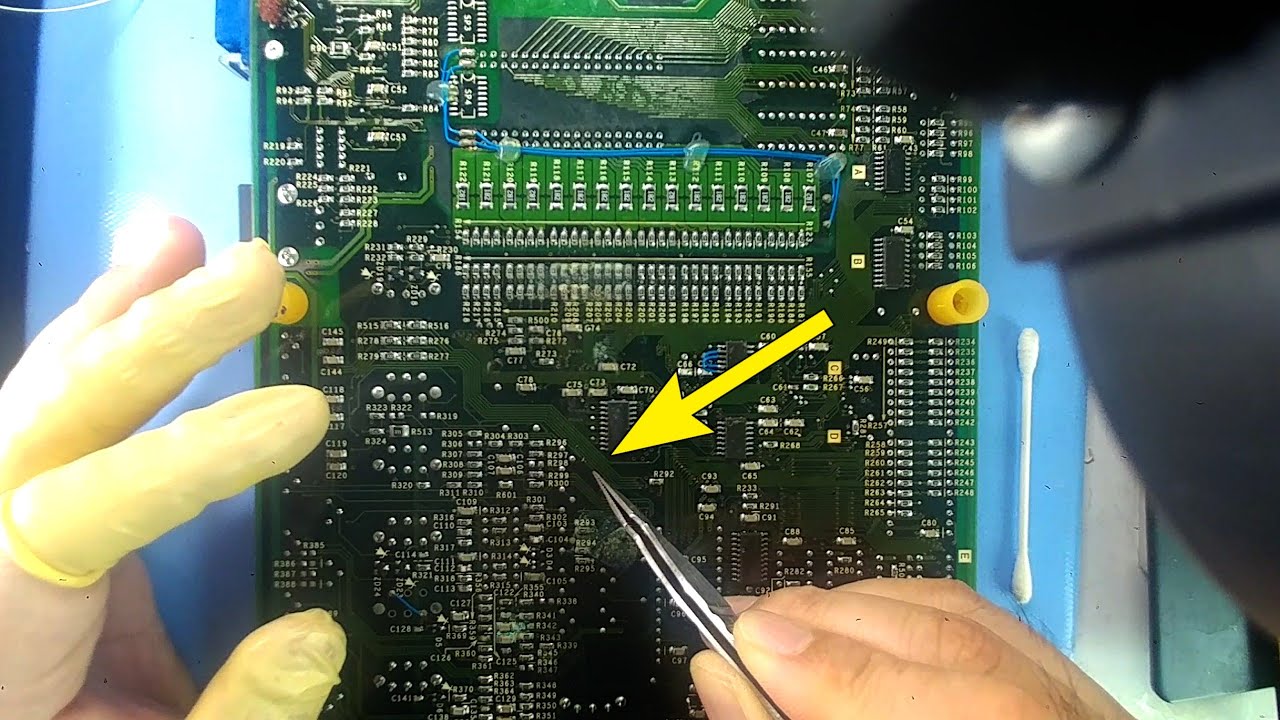 108 끊어진 얇은 Pcb패턴 연결하기ㅣconnecting The Broken Thin Pcb Pattern Youtube