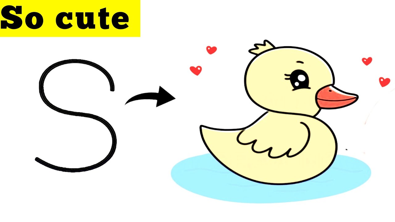 How to Draw a Cute Duck | Arts Guru Studio - YouTube