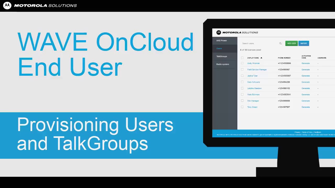 How to Provision New Users and Talkgroups in WAVE OnCloud Push-To-Talk ...