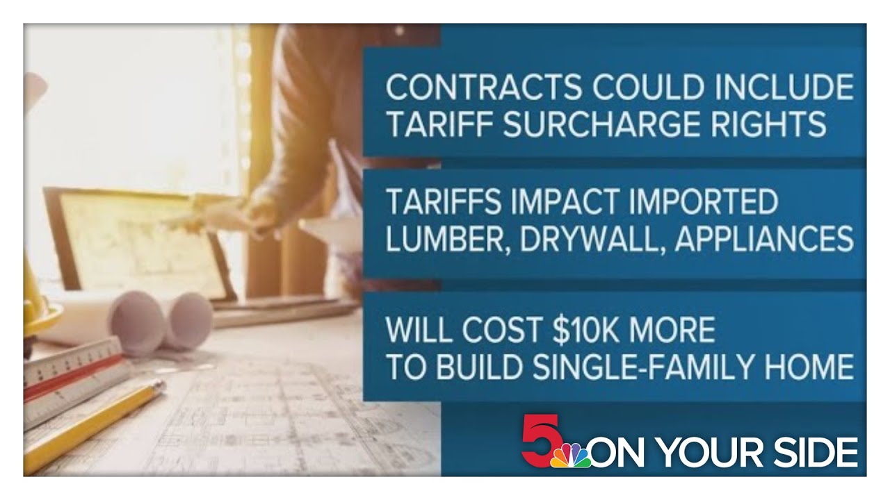 Upcoming tariffs to raise construction costs - YouTube