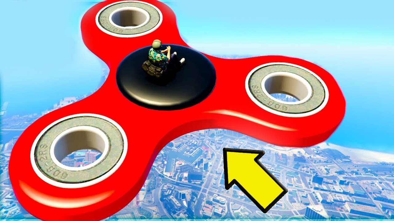 ОГРОМНЫЙ ЛЕТАЮЩИЙ СПИННЕР В GTA 5 ! (Giant Fidget Spinner) - YouTube