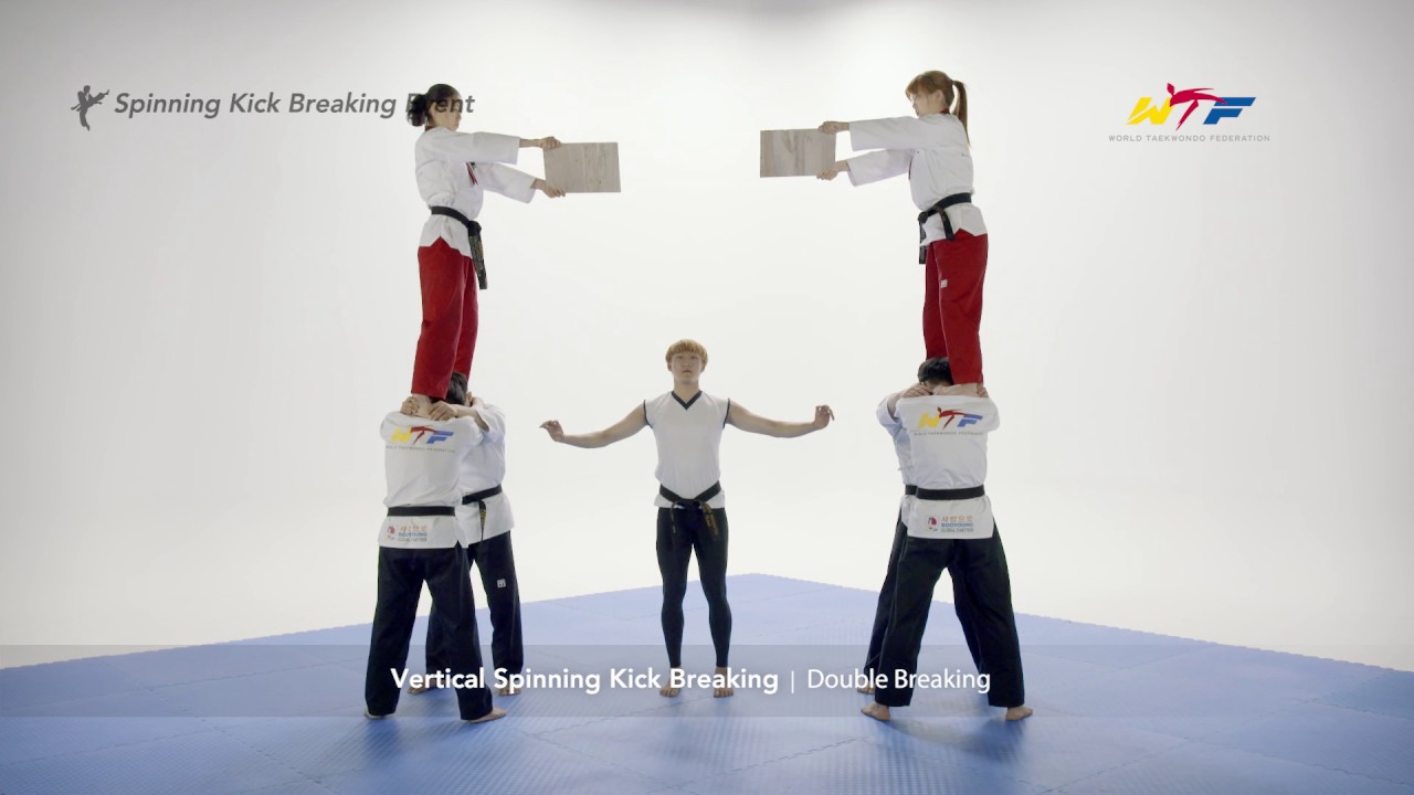 Vertical Spinning Kick Breaking - Double Breaking - YouTube