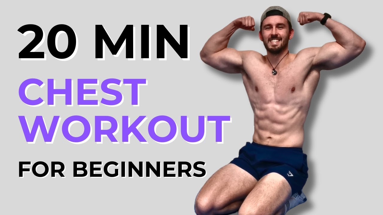 20 Min HOME CHEST WORKOUT For TOTAL BEGINNERS | No Equipment - YouTube