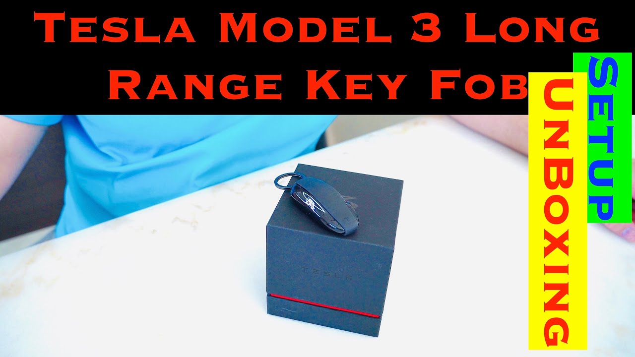 UnBoxing & Setup 2022 Tesla Model 3 Long Range Key Fob & Key Band - YouTube