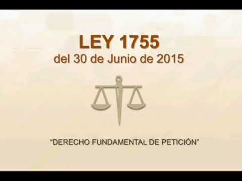 Audio-Texto: ley 1755 de 2015: Derecho de Petición.