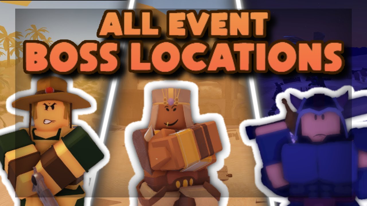 All World Event Bosses Locations In Project Star - YouTube