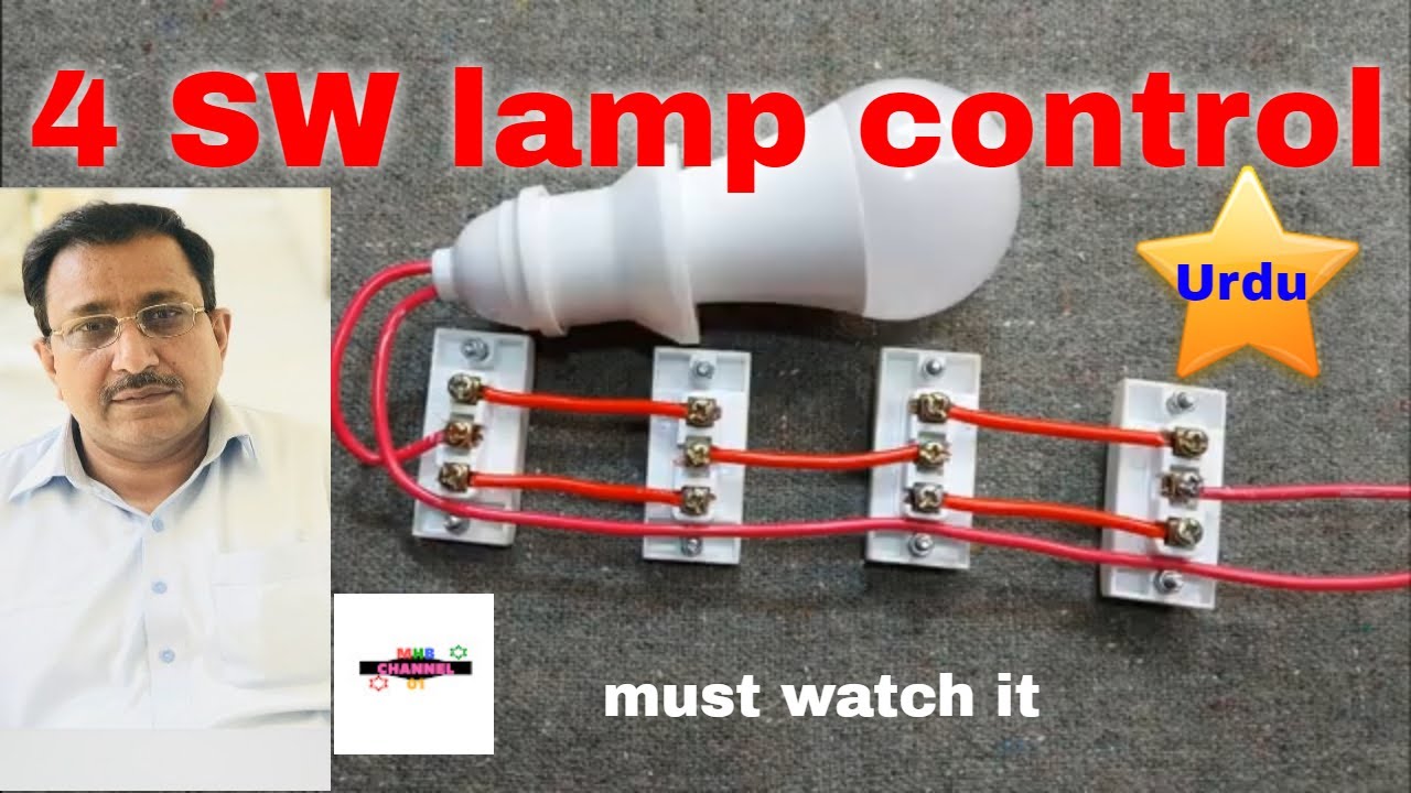 How to control 1 lamp with 4 two-way switches/ mhb channel01 - YouTube