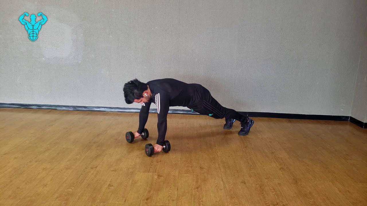 EXERCISES WITH DUMBBELL - Push Up Fly - YouTube