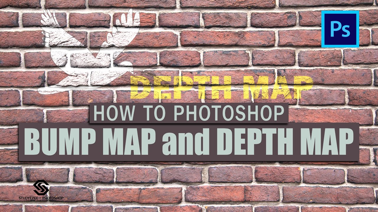How to Photoshop Bump Map and Depth Map | 3d Texturing in Photoshop ...