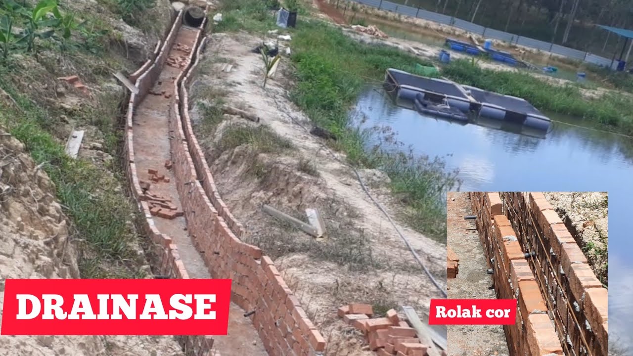 Cara membuat saluran air/drainase super kuat - YouTube