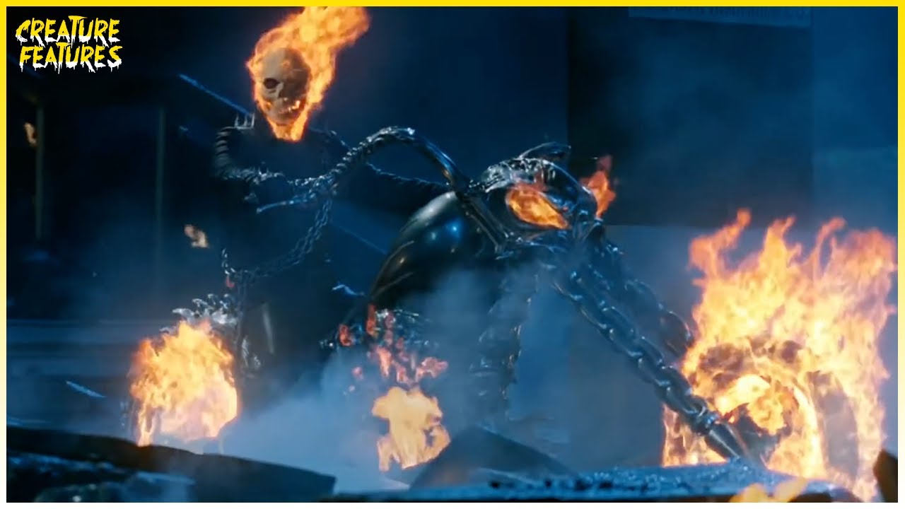 Ghost Rider | Ghost Rider Escapes The Cops | Creature Features - YouTube