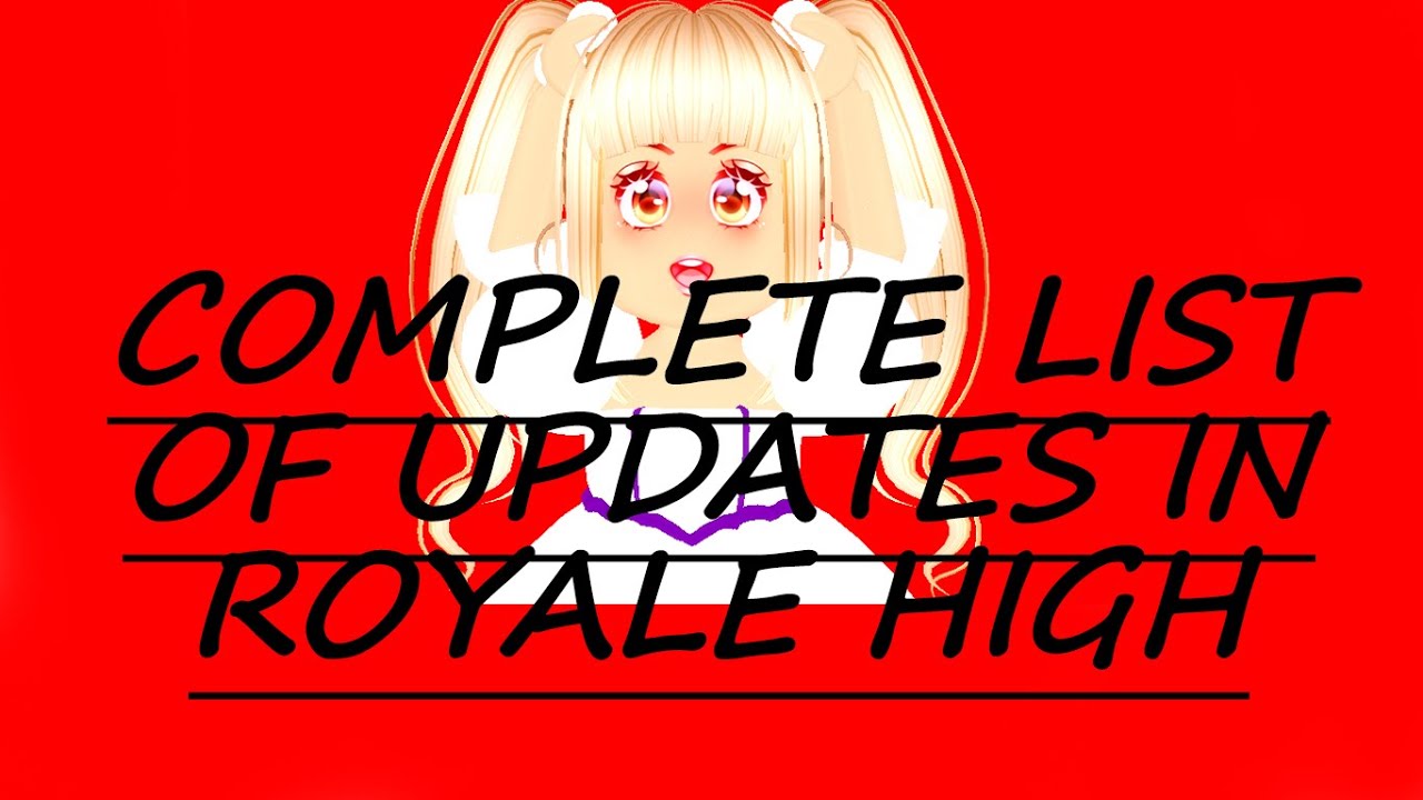 full list of updates in royale high! (new halo ) - YouTube