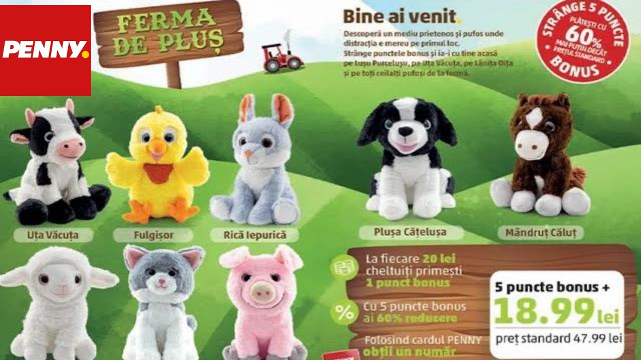 Ferma de Pluș in magazinele Penny/ Animalute pufoase la Penny-din 23 ...