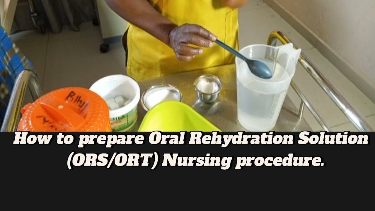 How to prepare Oral Rehydration Solution/Therapy (ORS/ORT) - YouTube