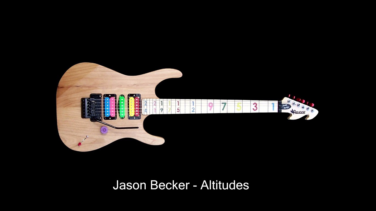 Jason Becker - Altitudes backing track ( part ) arpeggios solo - YouTube