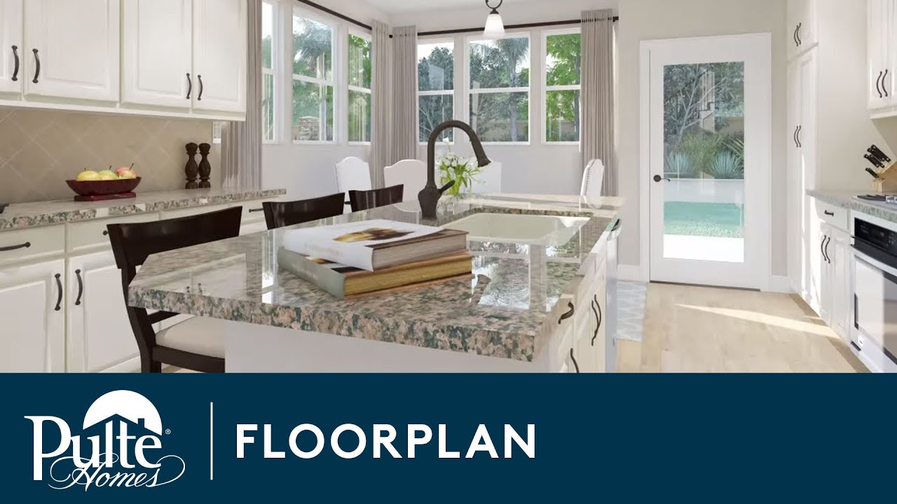 Harrison Floor Plan | Pulte Homes - YouTube