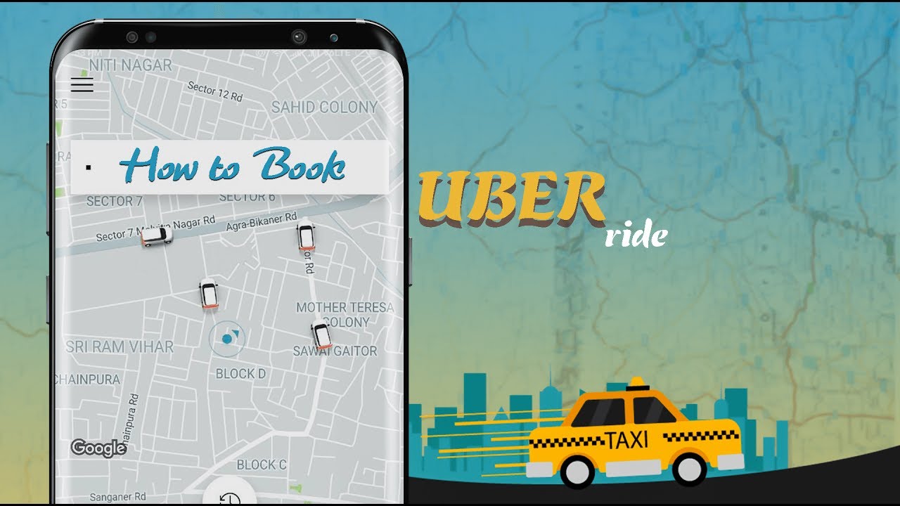 How to book Uber cab | Taxi booking - YouTube
