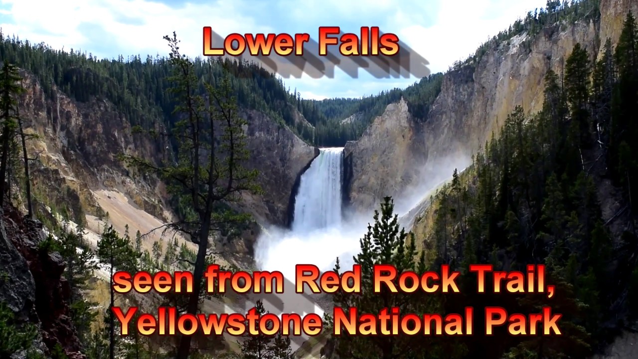 Lower Falls, Red Rock Trail, Grand Canyon of the Yellowstone, United ...