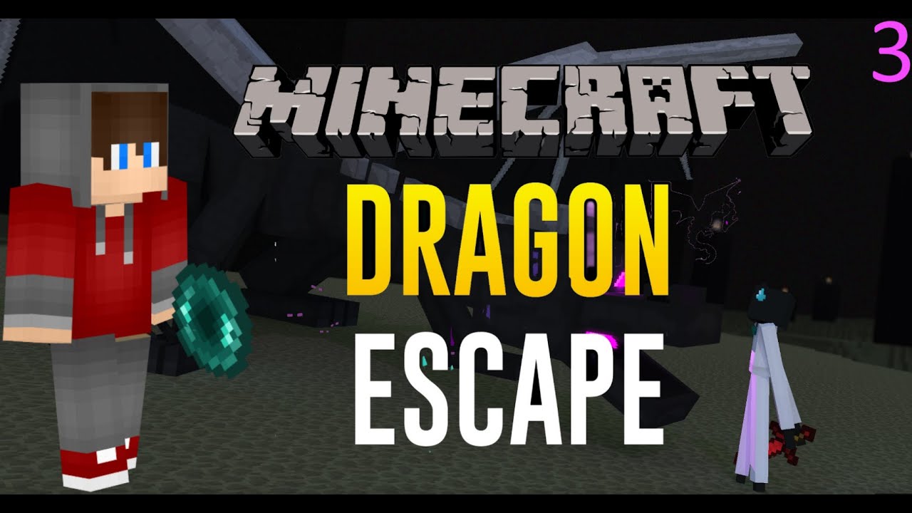 Minecraft Dragon Escape Episode 3 - Last Jump Death - YouTube