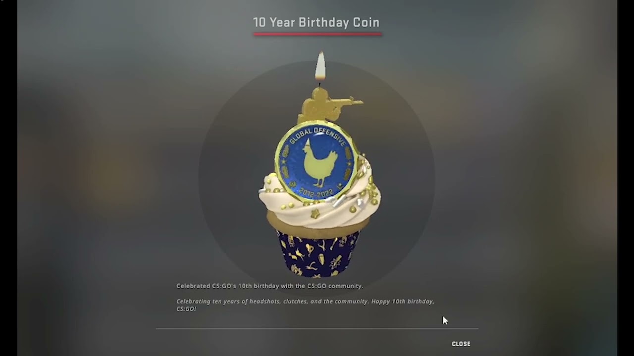 10 YEAR BIRTHDAY COIN FIRST IN THE WORLD!!!!! CSGO LIKE AND SUB ...