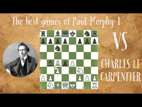 PAUL MORPHY VS LE CARPENTIER ||13 MOVES MATE||#shorts #chess #checkmate ...