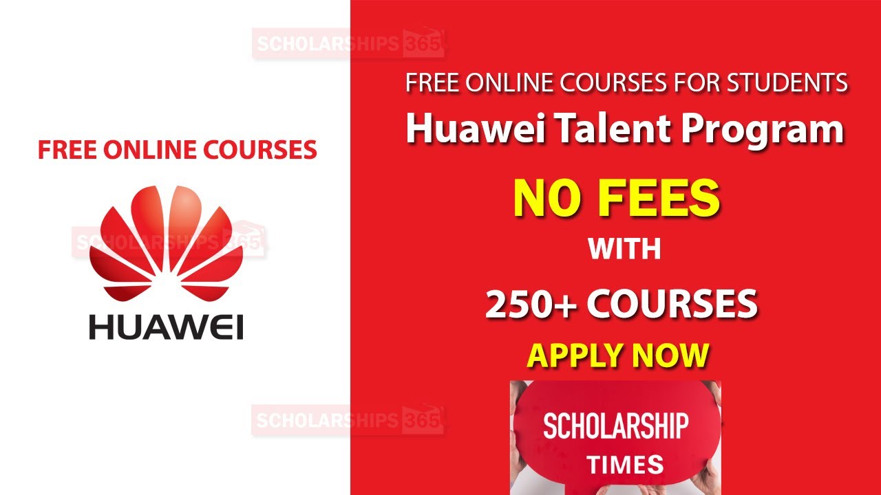 HUAWEI FREE COURSE WITH FREE CERTIFICATES | SCHOLARSHIP TIMES - YouTube