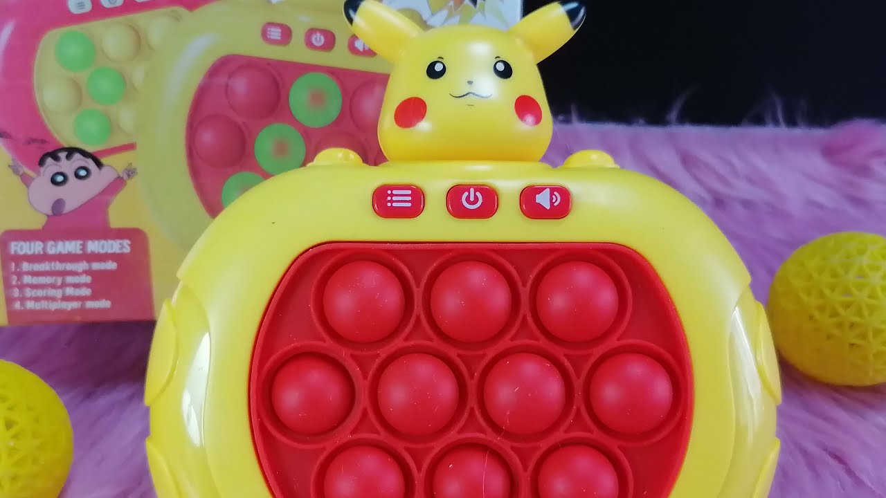 Fast Push Pop it Game with PIKACHU, Let's Play 😀 - YouTube