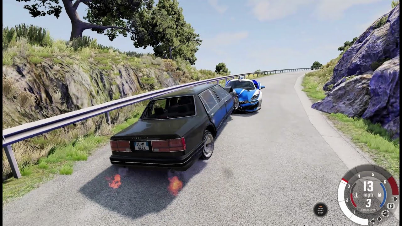 BeamNG.drive Ibishu Serenity Limo on a Italian switch back road is ...