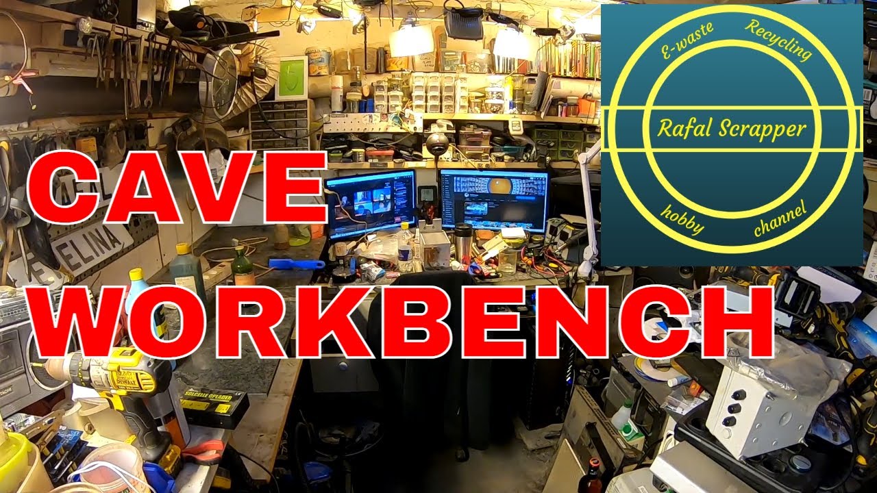 Workbench at man cave rebuild pt 1 - YouTube