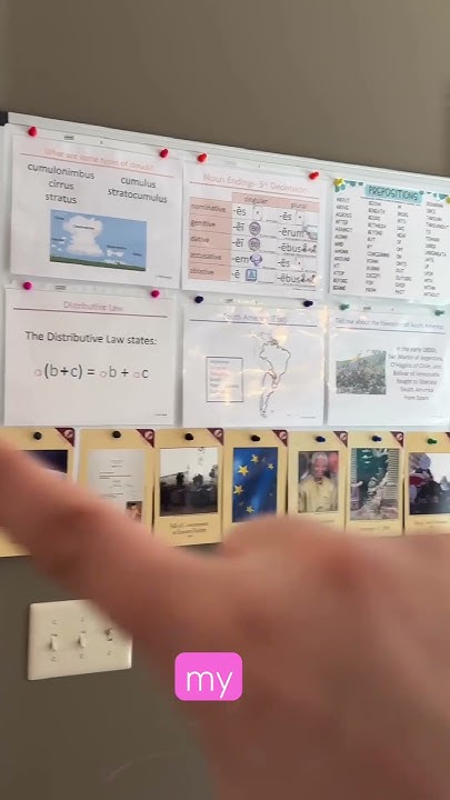 Classical Conversations memory work board at home # ...