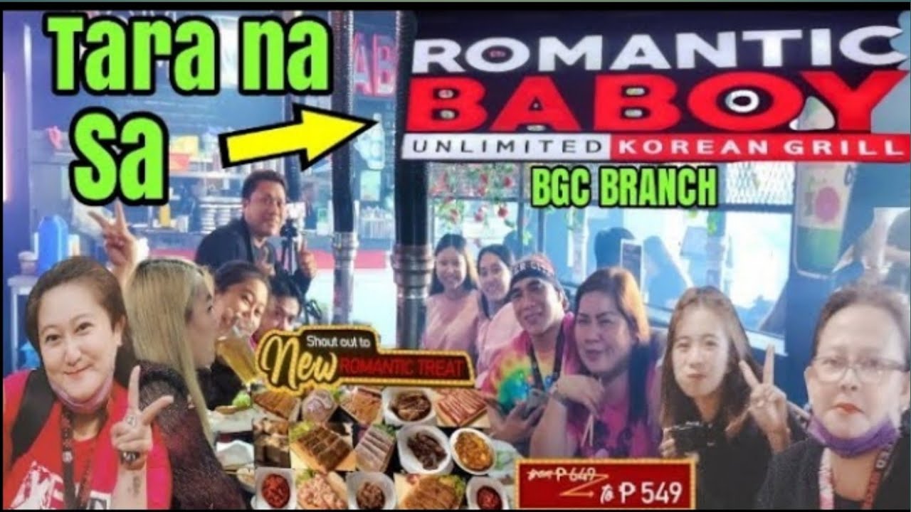 DINE AT ROMANTIC BABOY BGC BRANCH - WATCH TILL END MGA LODS - YouTube