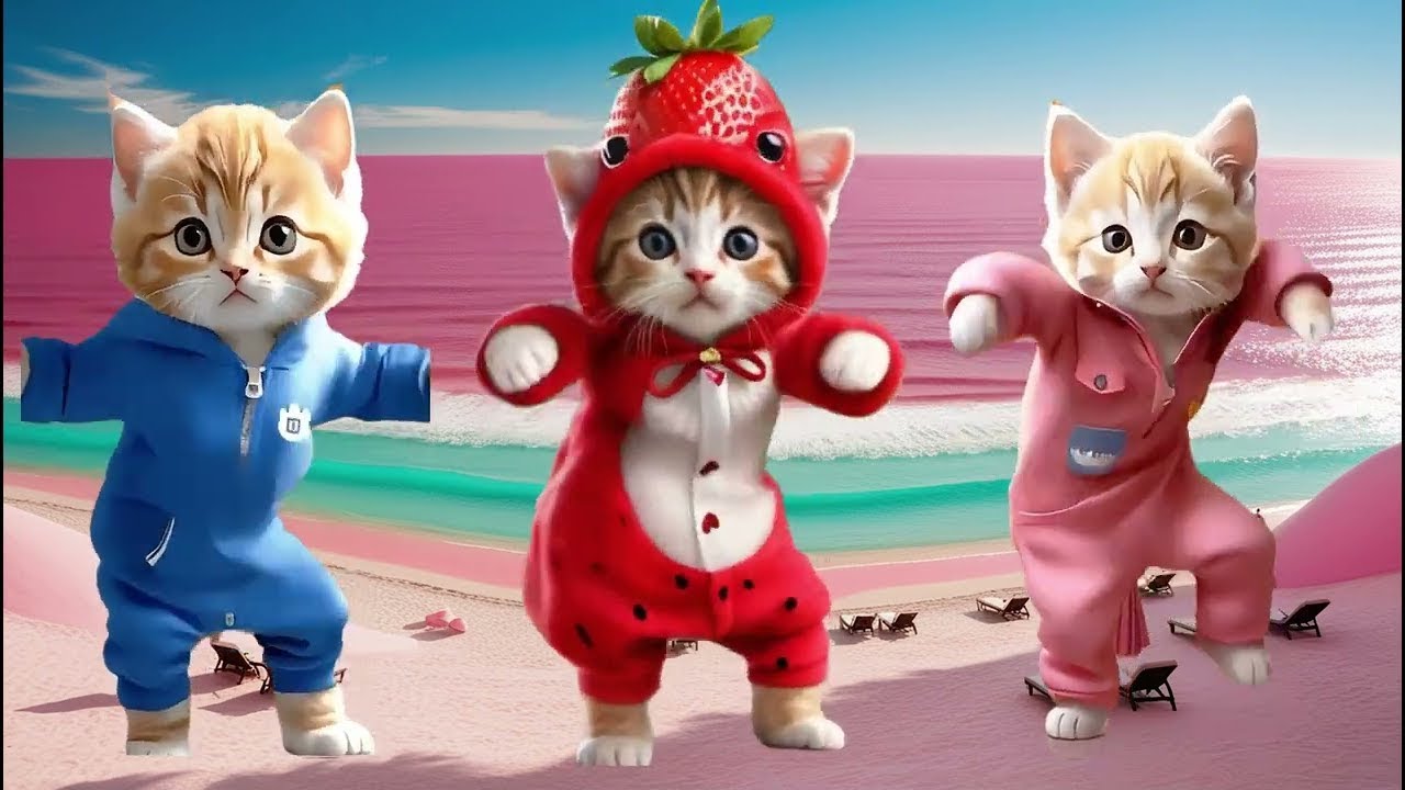 "Adorable AI Cat Dance Party 🎉🐾 - You Won't Stop Smiling!" #cats #ai ...