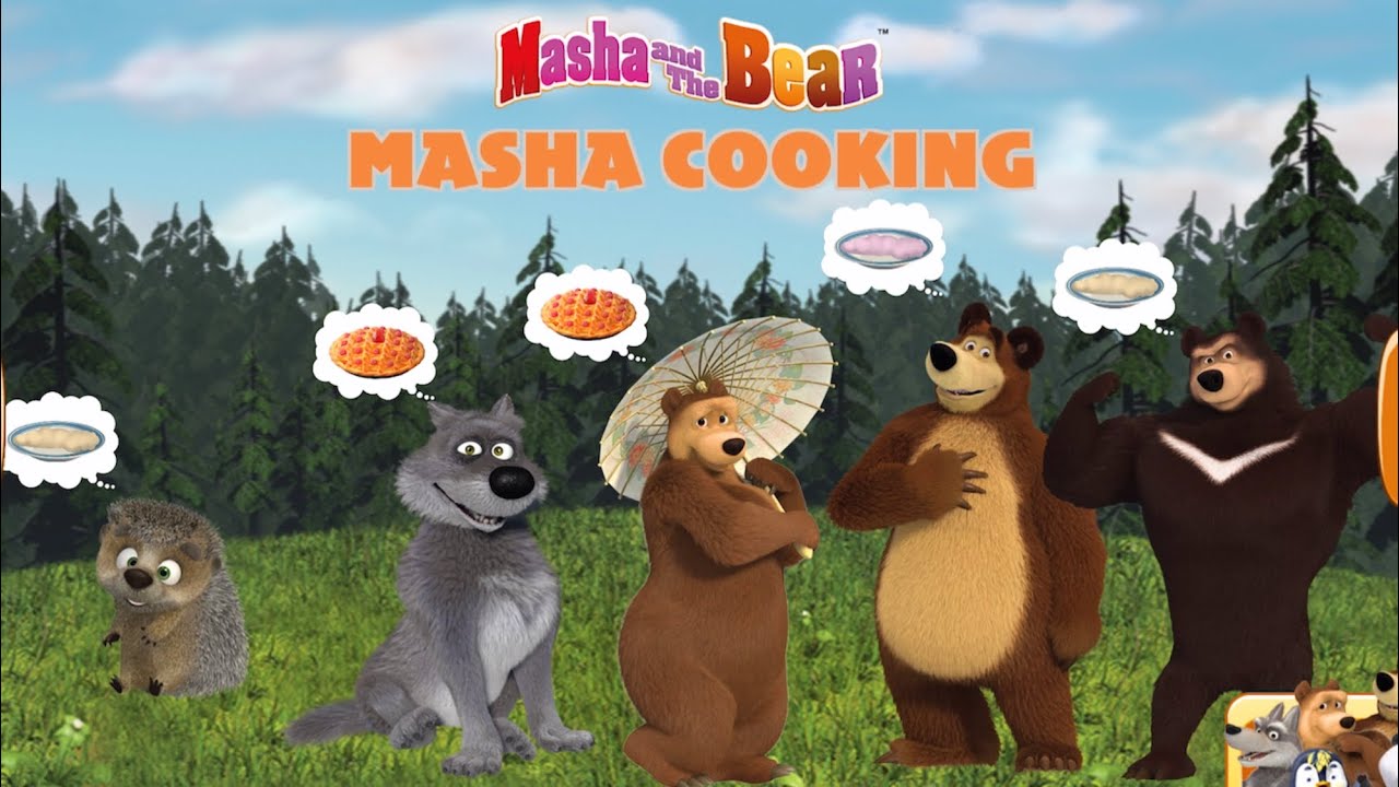 MASHA COOKING Yummy Pie for A Bear - YouTube
