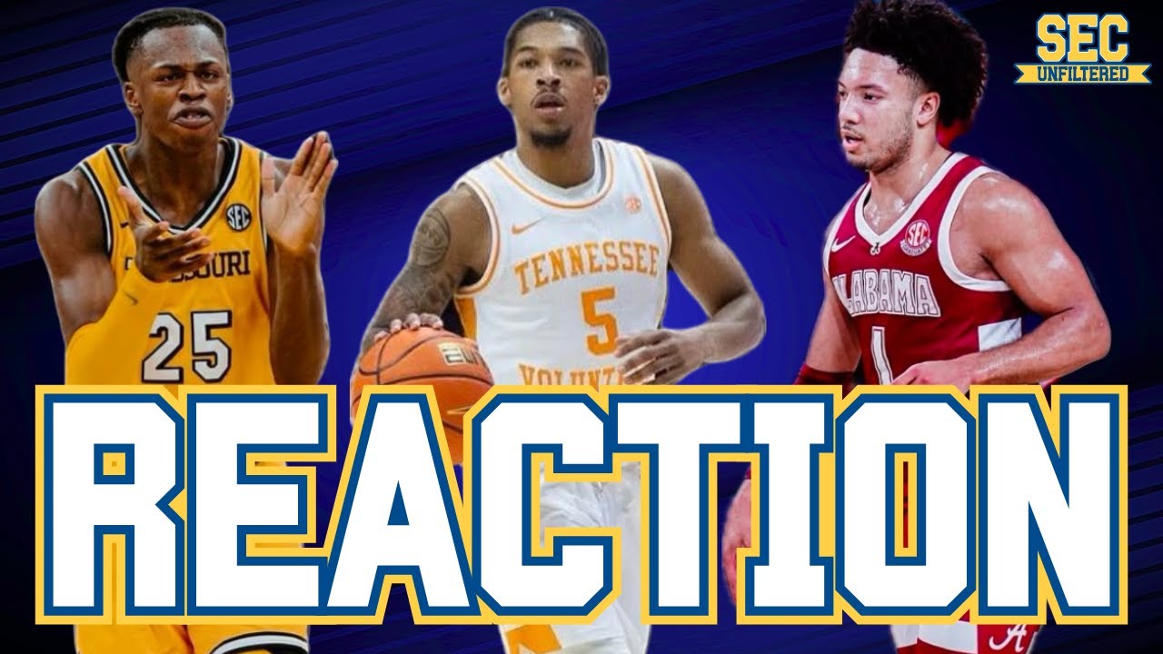 SEC BASKETBALL REACTION: Alabama & Tennessee Basketball Handle Business ...