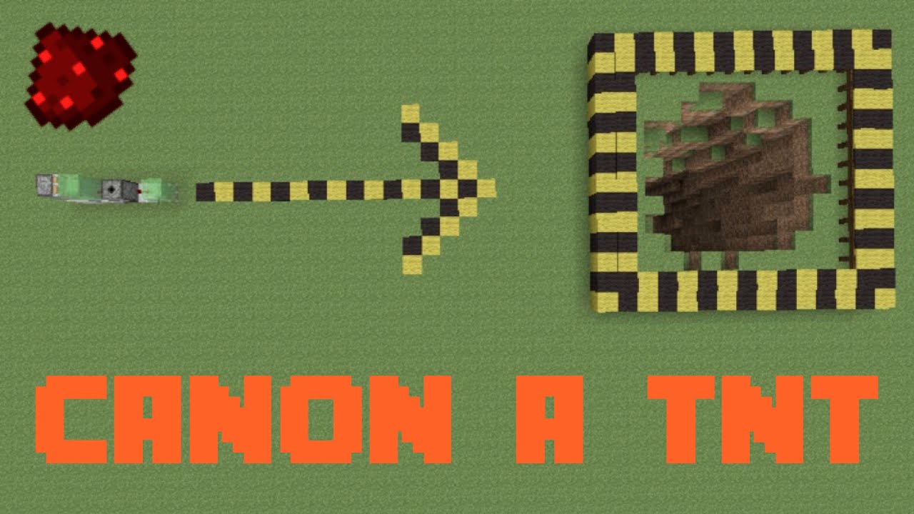 Canon à TNT simple, efficace et peu coûteux minecraft - YouTube