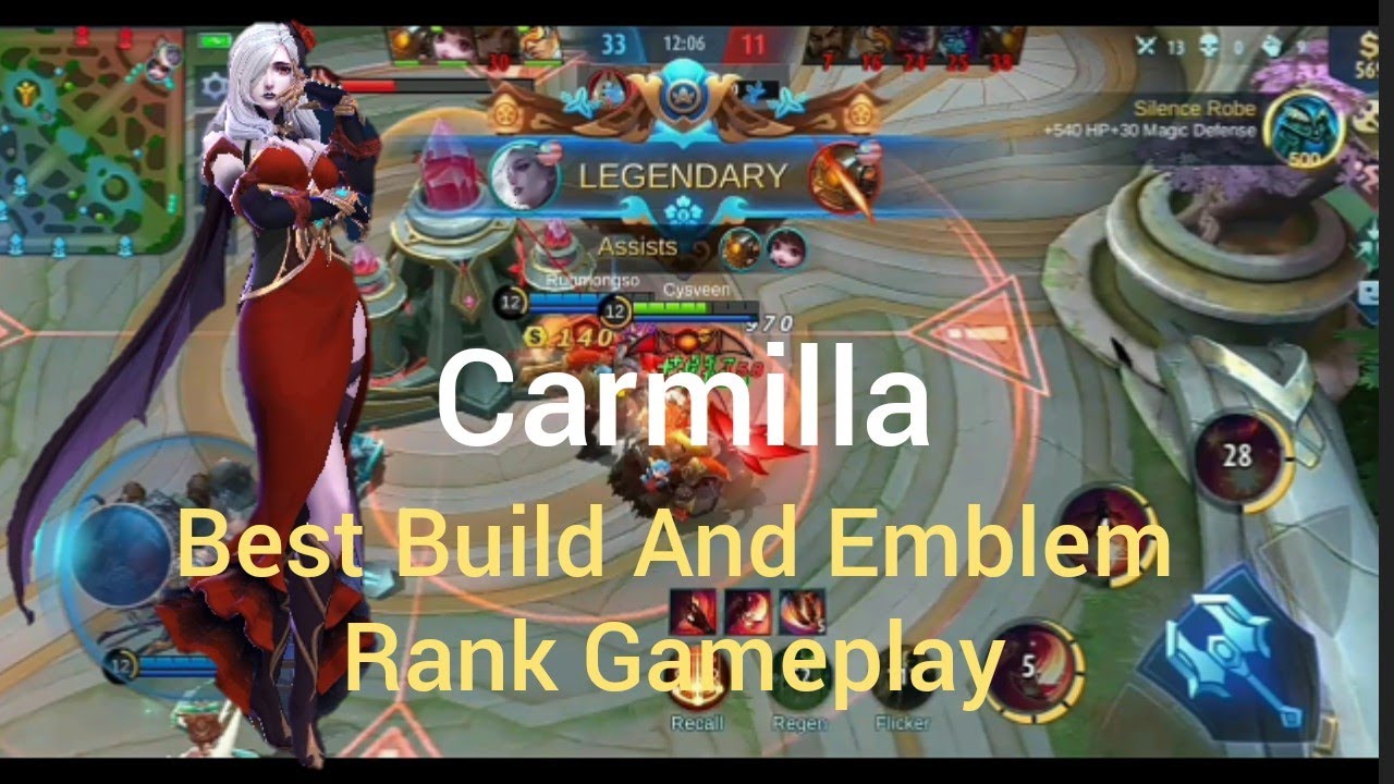 Carmilla Best Build And Emblem Rank Gameplay | Mobile Legend 2020 - YouTube
