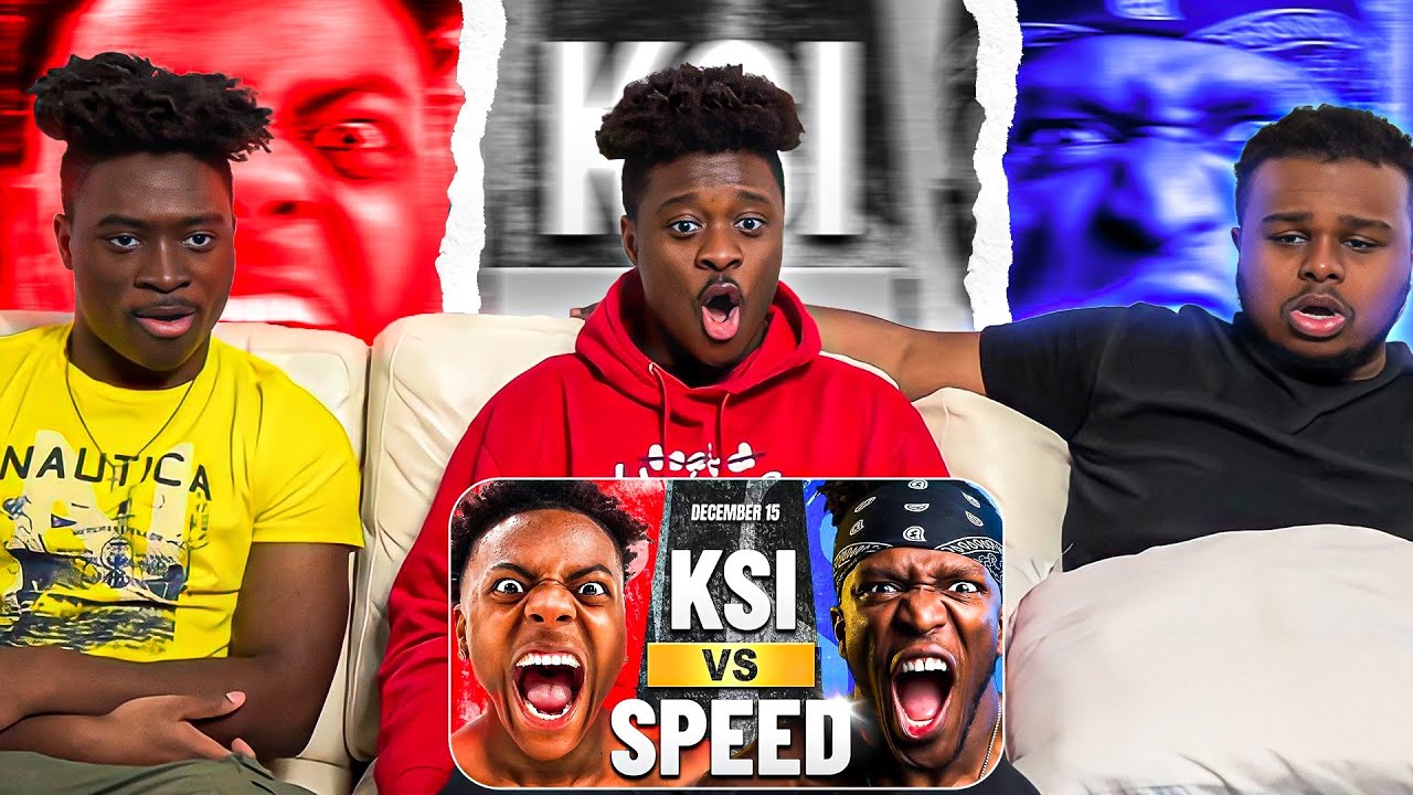 SPEED GOT HIS A$$ 🥁🤣 - ISHOWSPEED vs. KSI | FULL FIGHT REACTION - YouTube