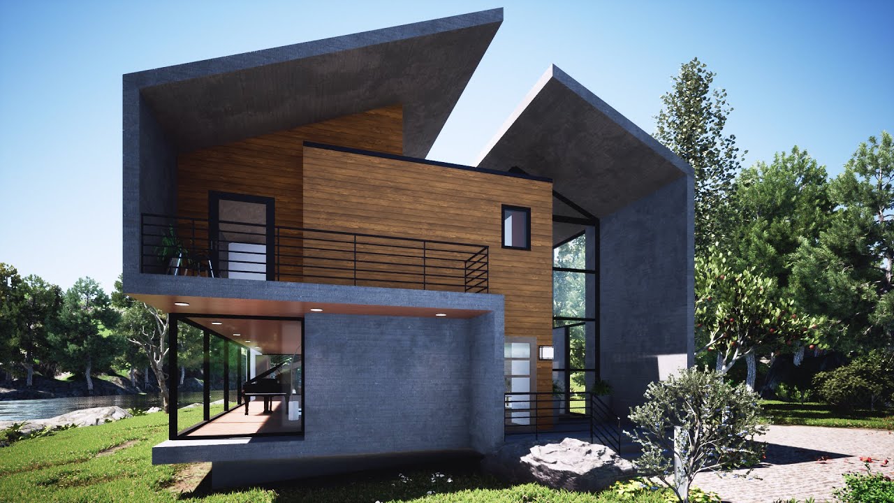 Lake House - Twinmotion + Revit - YouTube
