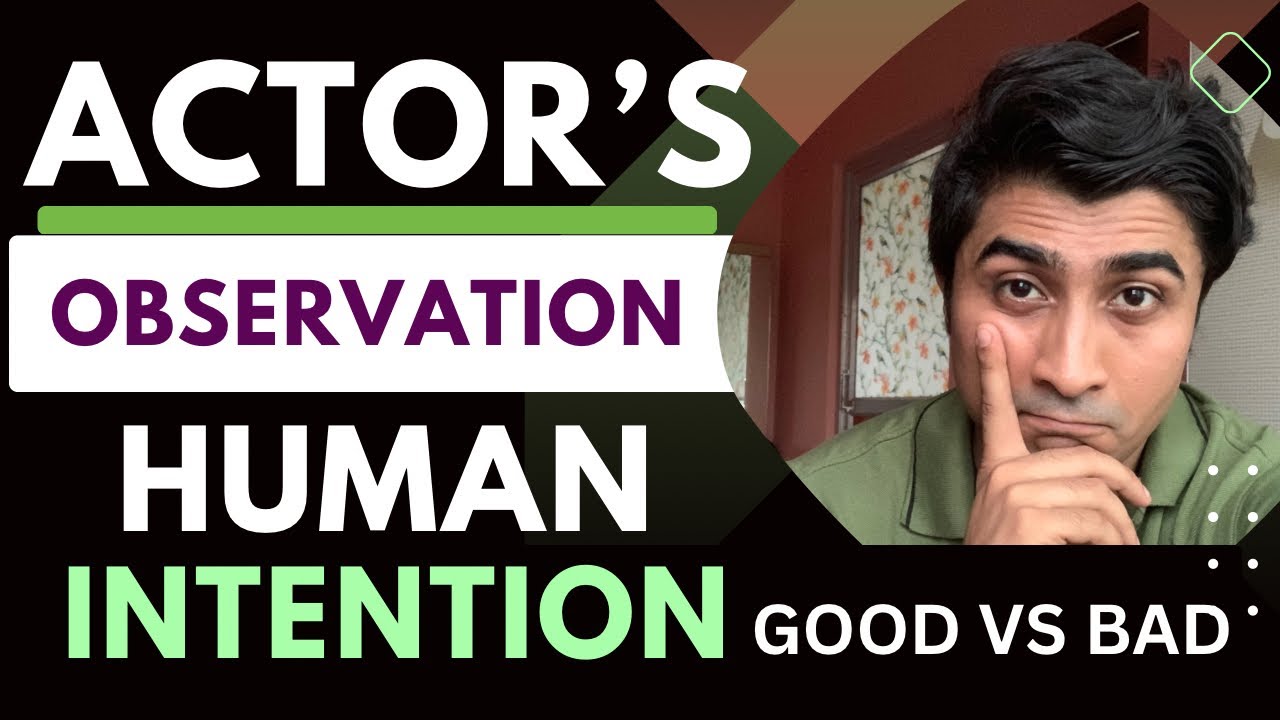 Observation - Human behavior | Intention of a character - Good vs Bad ...