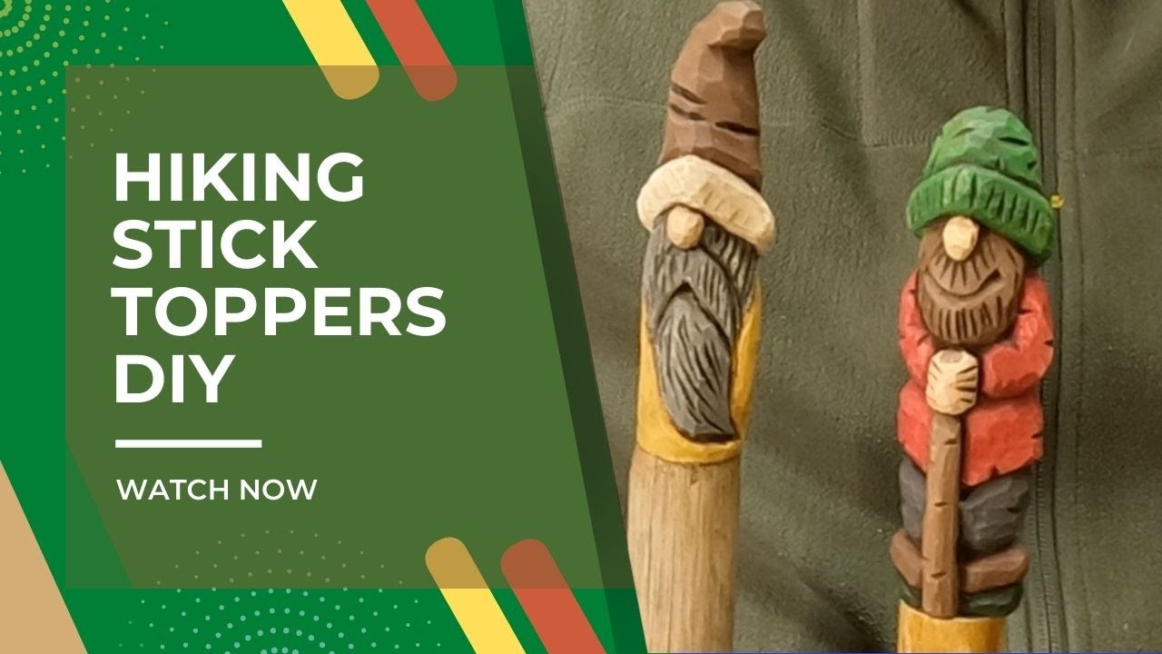 Carve a Hiking Stick Topper - YouTube