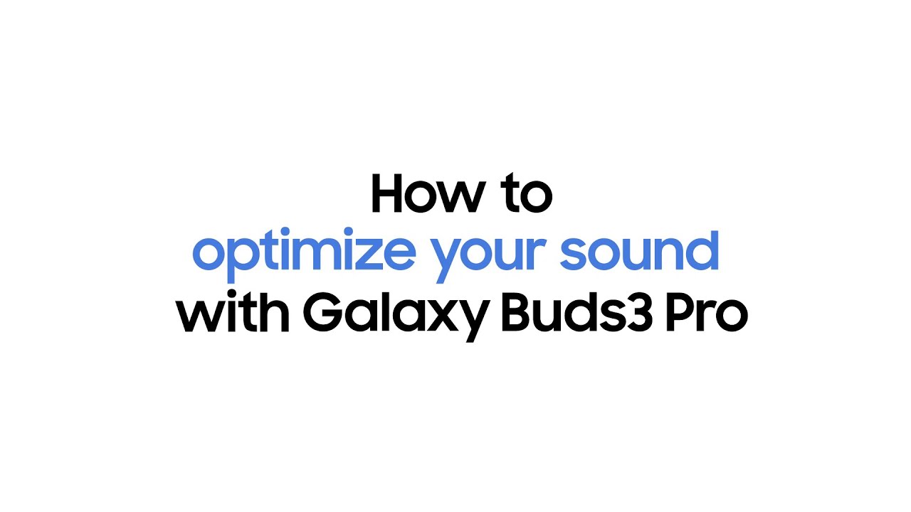 Galaxy Buds3 Pro: How to use Adaptive Noise Control | Samsung - YouTube